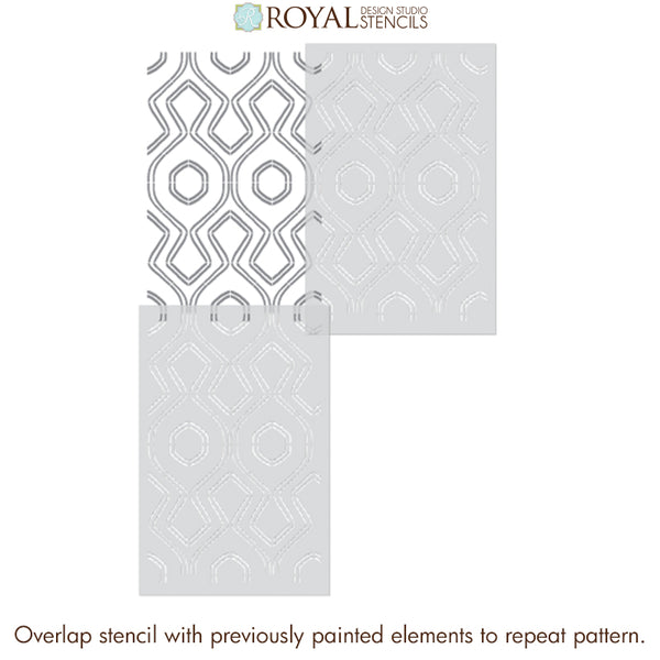 Large Stencils for Painting Art Deco Wall Decor - DIY Decorating