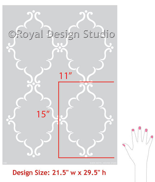 Indian Design Wallpaper Patterns with DIY Wall Stencils