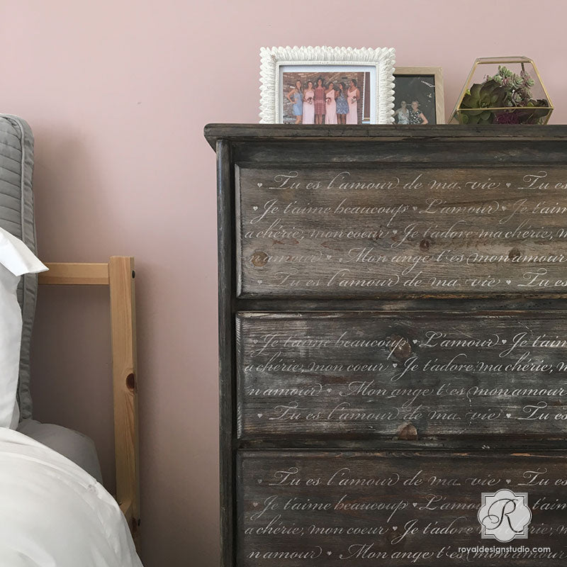 Letter Stencils, Lettering Stencils, French Phrases, DIY Wall Quotes#N ...